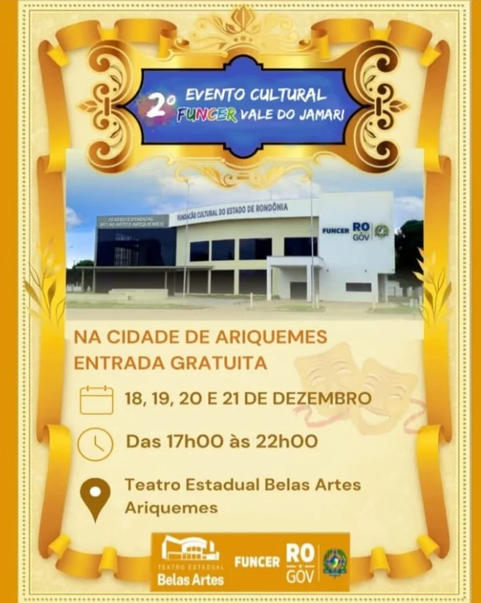 Funcer anuncia 2º Evento Cultural no Vale do Jamari com programação ...