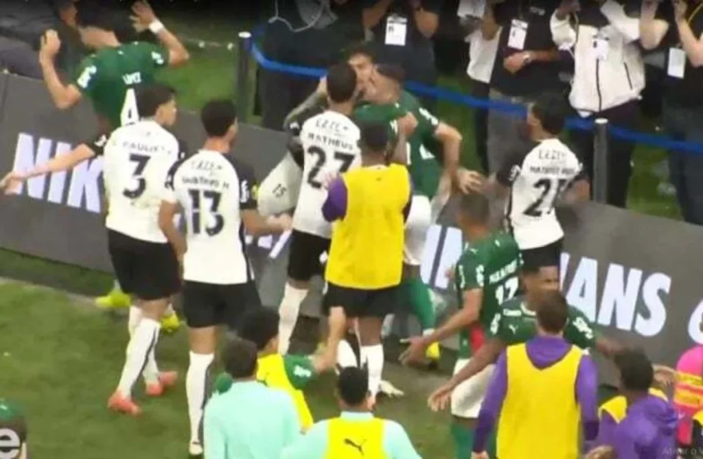 Gandula do Corinthians é expulso por agressão a jogador do Palmeiras ...